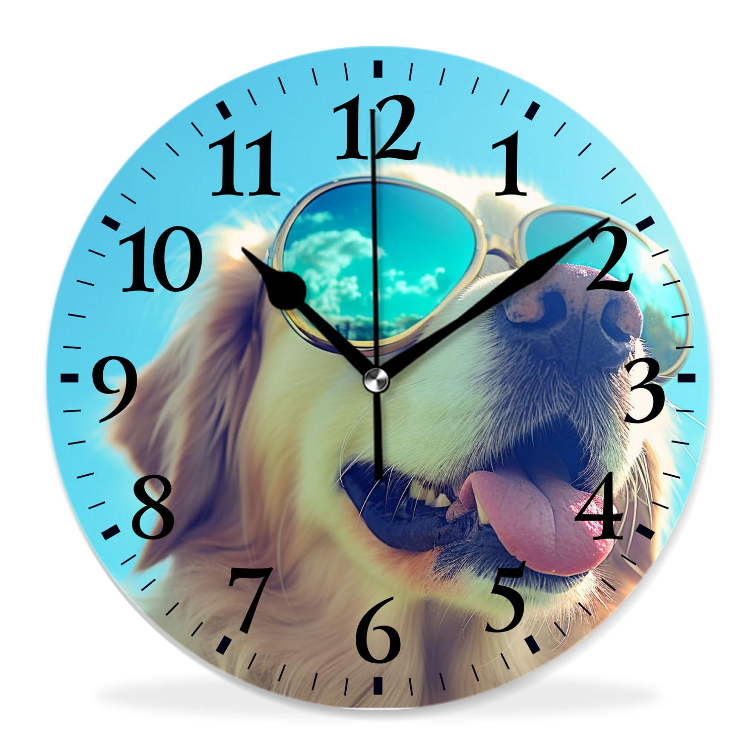 12 Inch Wall Clock Battery Operated Silent Clock Decorative for Office ...