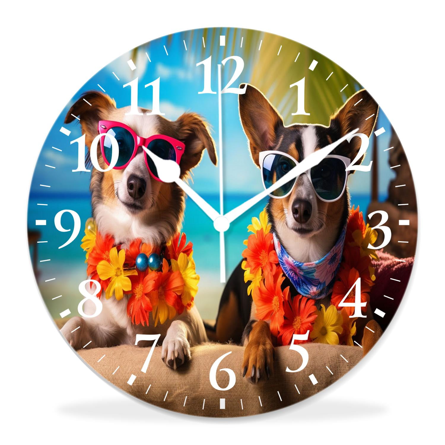 12 Inch Wall Clock Battery Operated Silent Clock Decorative for Office ...