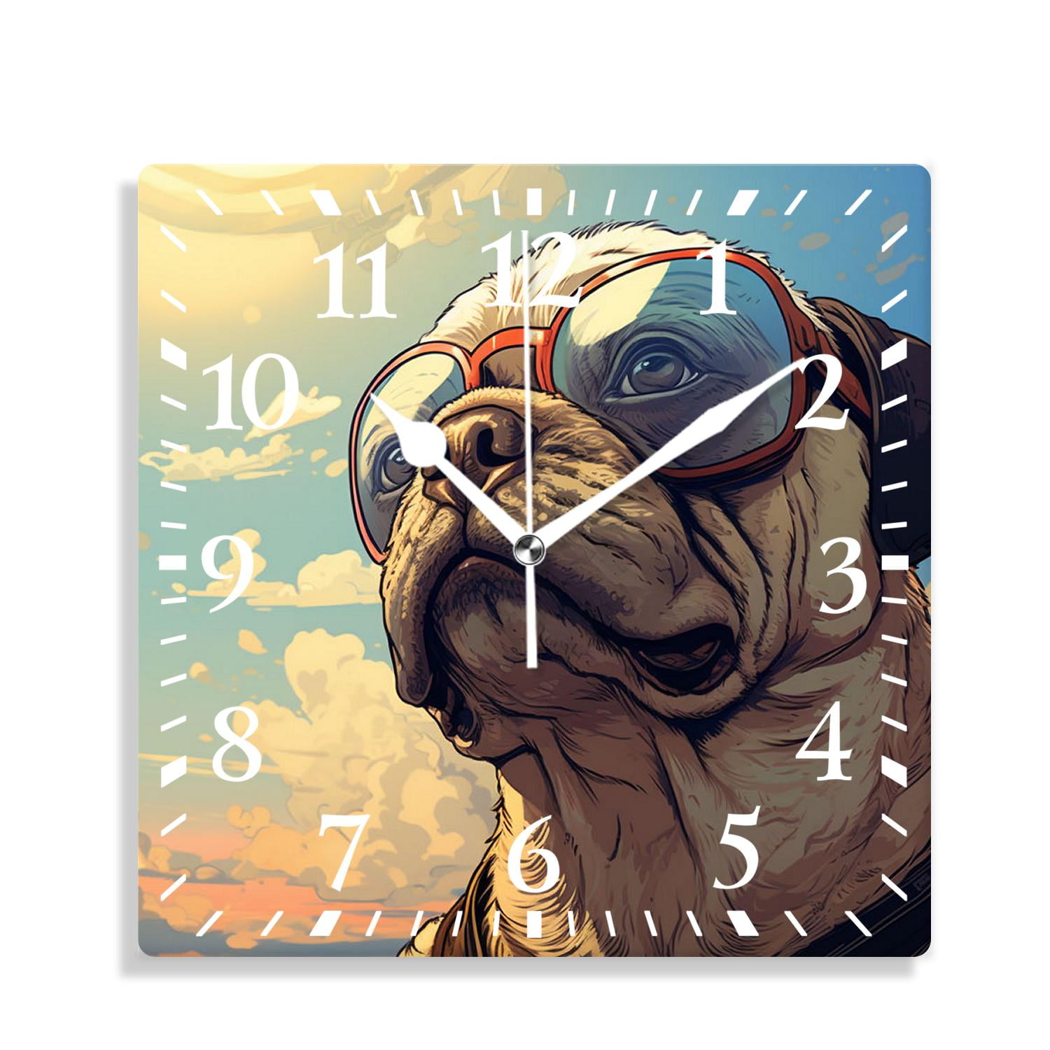 12 Inch Wall Clock Battery Operated Silent Clock Decorative for Office ...