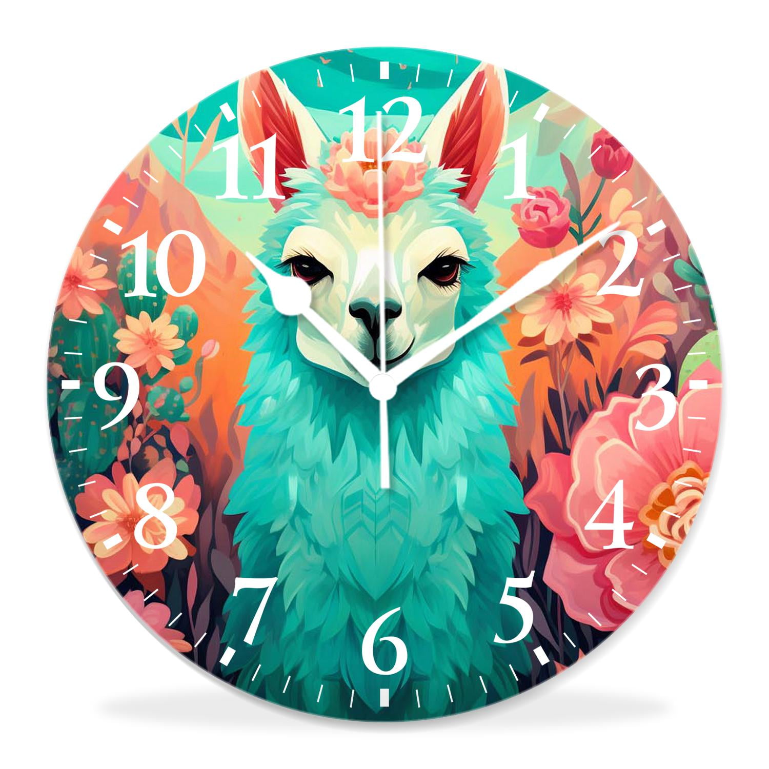12 Inch Wall Clock Battery Operated Silent Clock Decorative for Office ...
