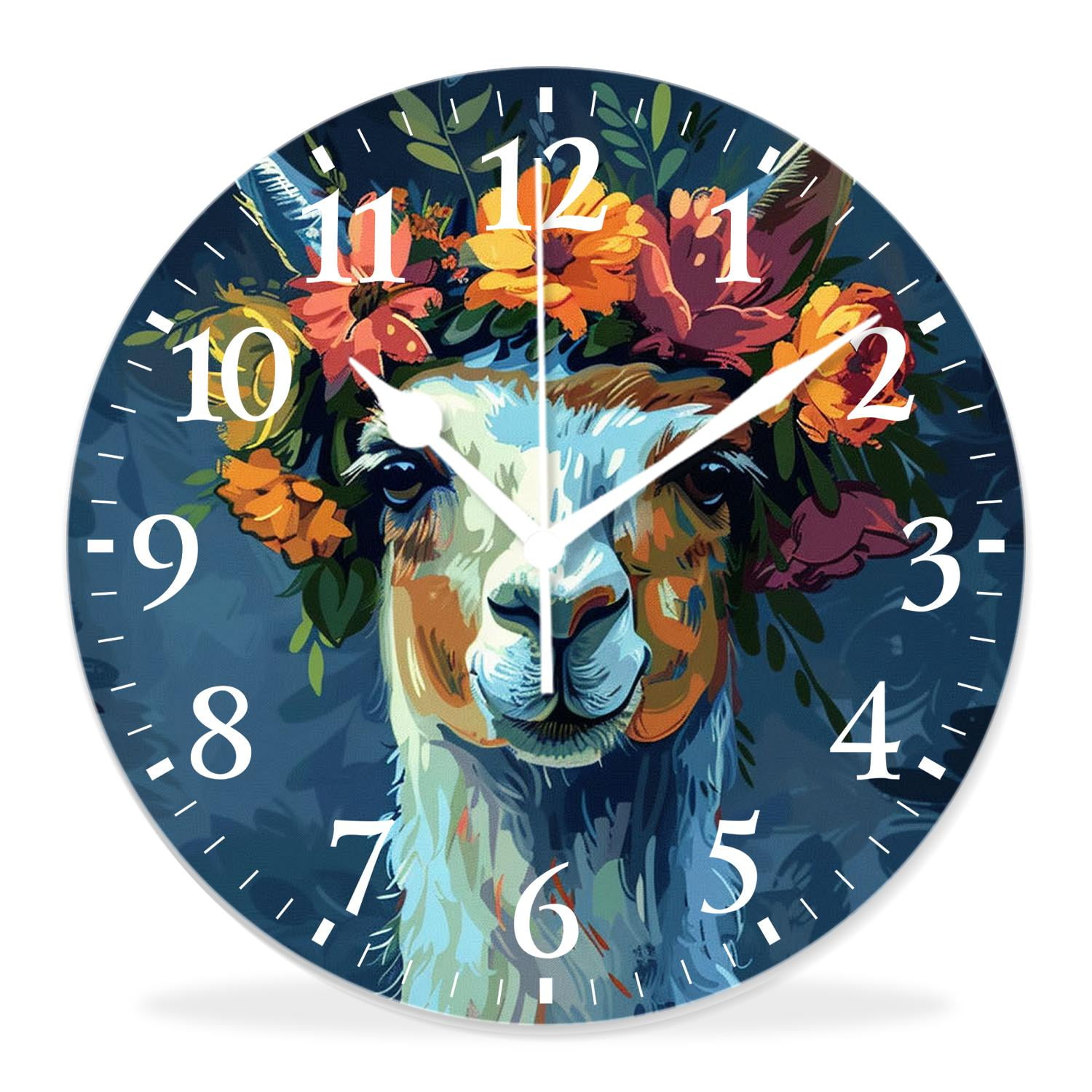 12 Inch Wall Clock Battery Operated Silent Clock Decorative for Office ...