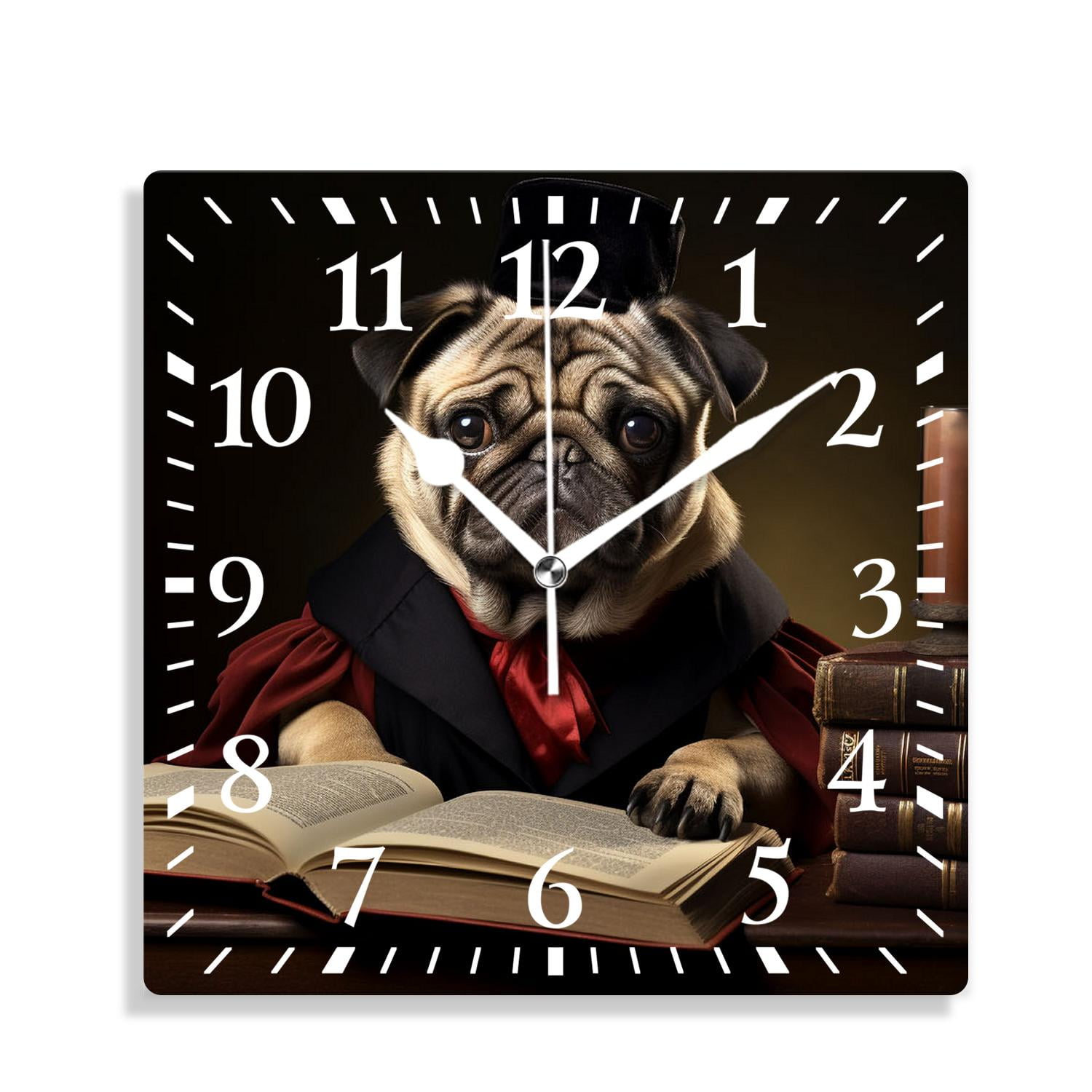 12 Inch Wall Clock Battery Operated Silent Clock Decorative for Office ...