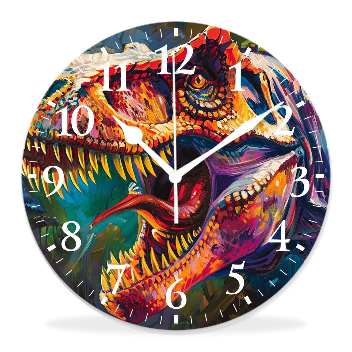 12 Inch Wall Clock Battery Operated Silent Clock Decorative for Office ...