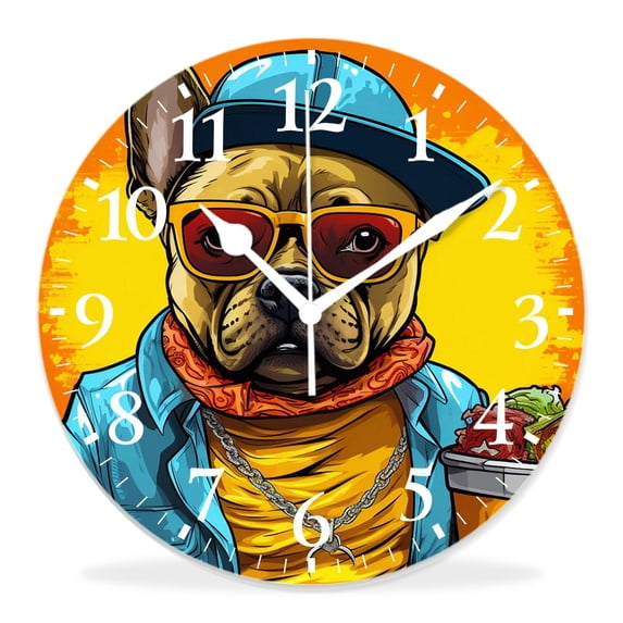 12 Inch Wall Clock Battery Operated Silent Clock Decorative for Office ...