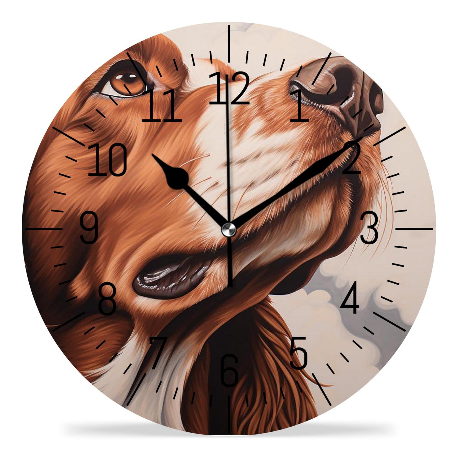 12 Inch Wall Clock Battery Operated Silent Clock Decorative for Office ...