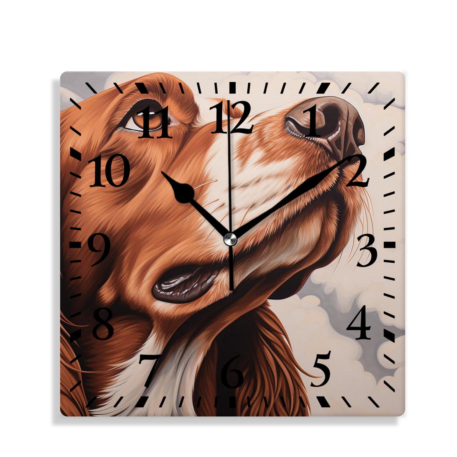 12 Inch Wall Clock Battery Operated Silent Clock Decorative for Office ...
