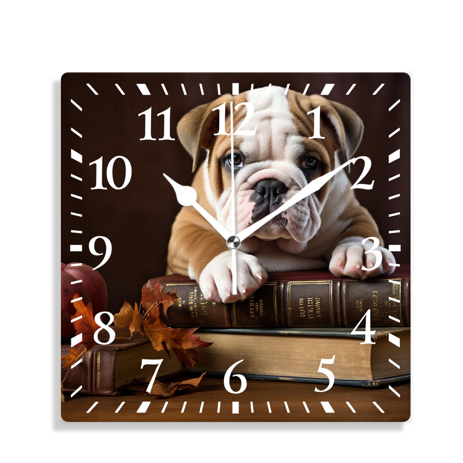 12 Inch Wall Clock Battery Operated Silent Clock Decorative for Office ...