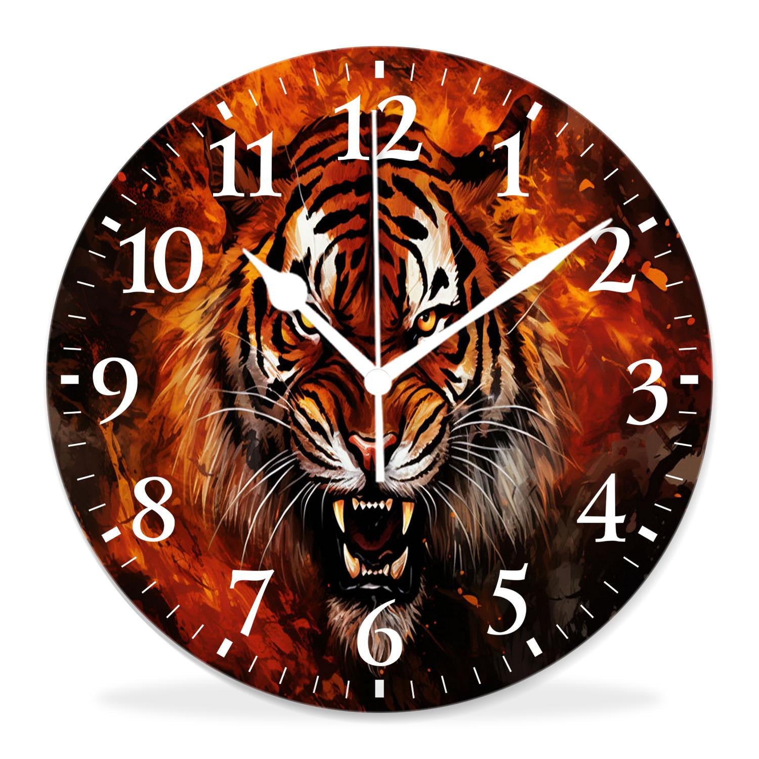 12 Inch Wall Clock Battery Operated Silent Clock Decorative for Office ...