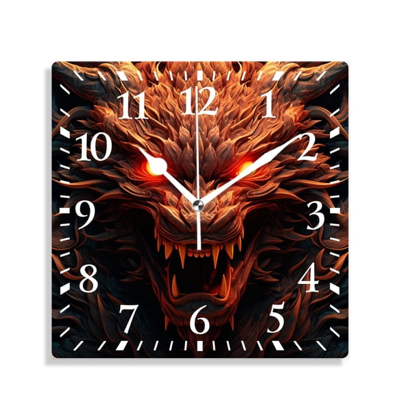 12 Inch Wall Clock Battery Operated Silent Clock Decorative for Office ...