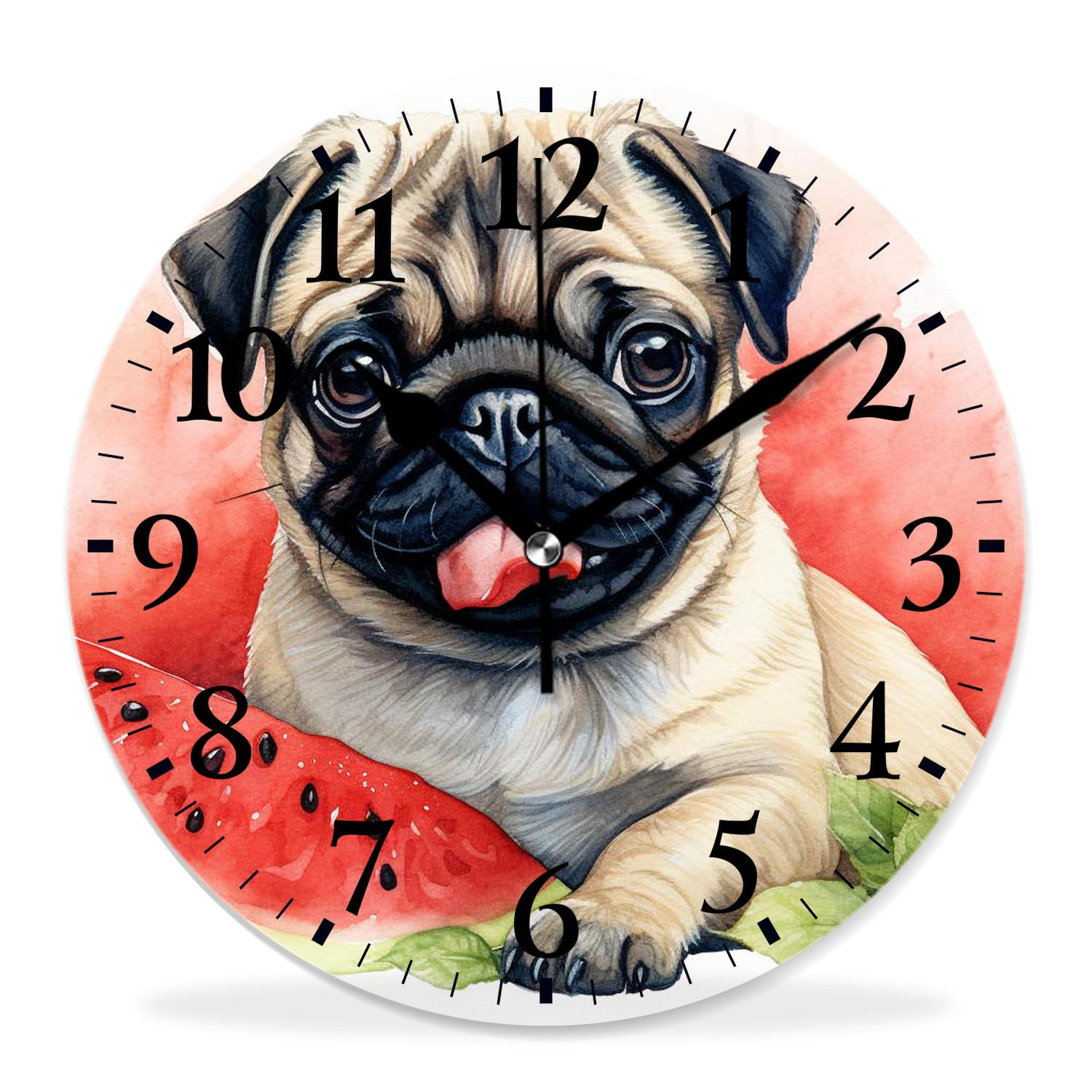 12 Inch Wall Clock Battery Operated Silent Clock Decorative for Office ...
