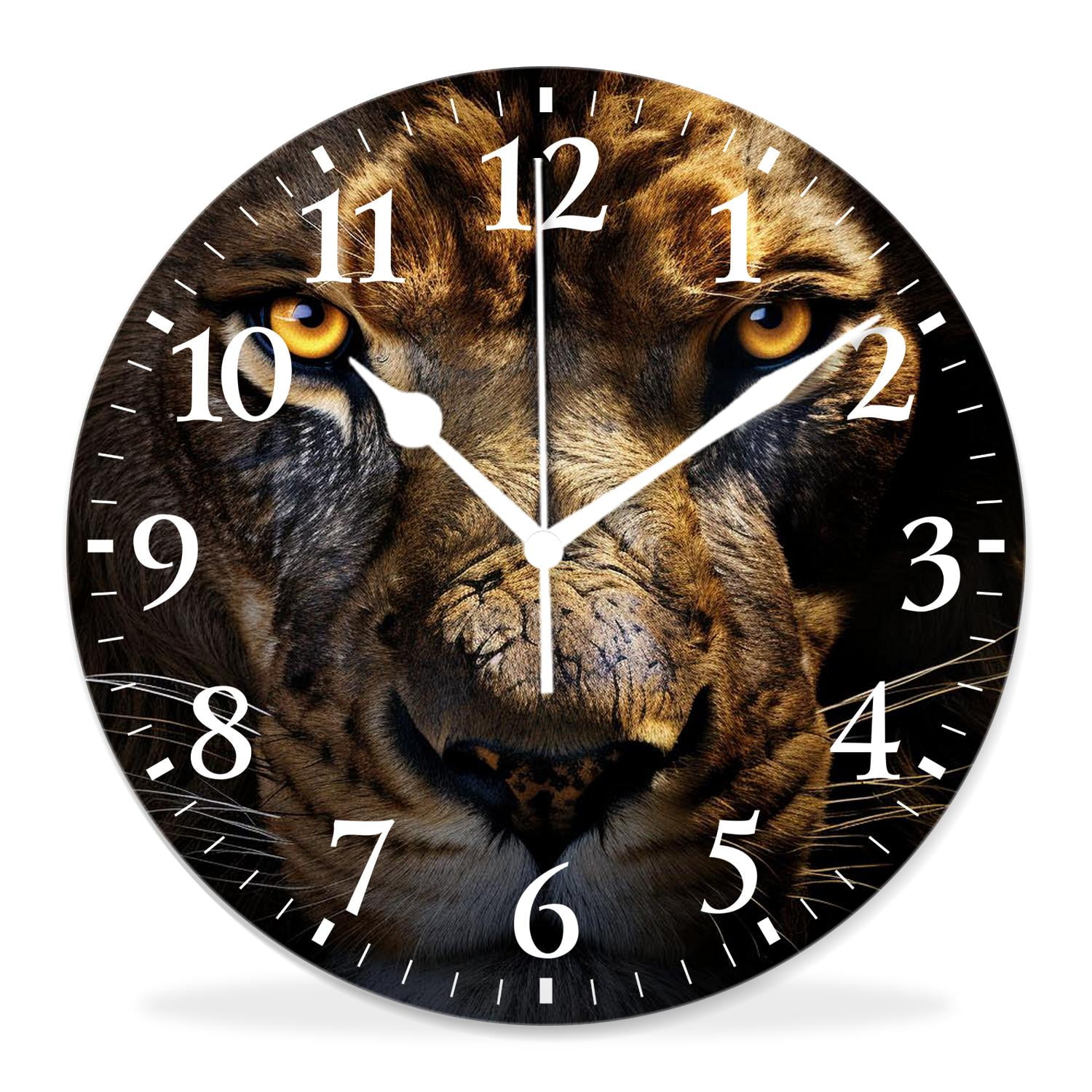 12 Inch Wall Clock Battery Operated Silent Clock Decorative for Office ...