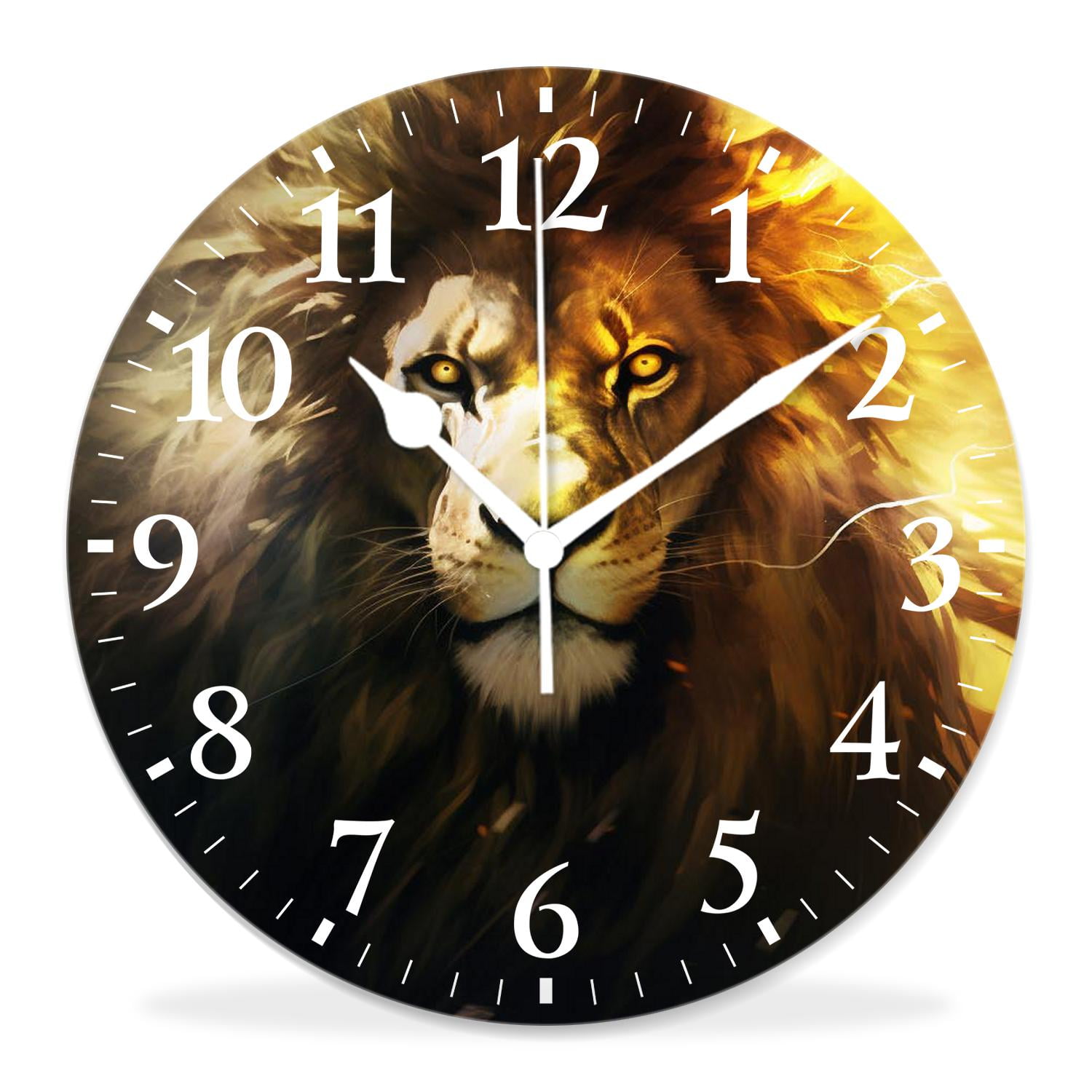 12 Inch Wall Clock Battery Operated Silent Clock Decorative for Office ...