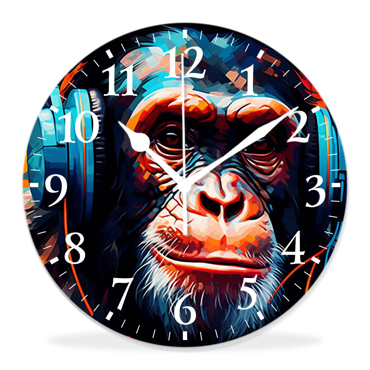 12 Inch Wall Clock Battery Operated Silent Clock Decorative for Office ...
