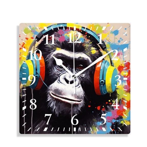 12 Inch Wall Clock Battery Operated Silent Clock Decorative for Office ...