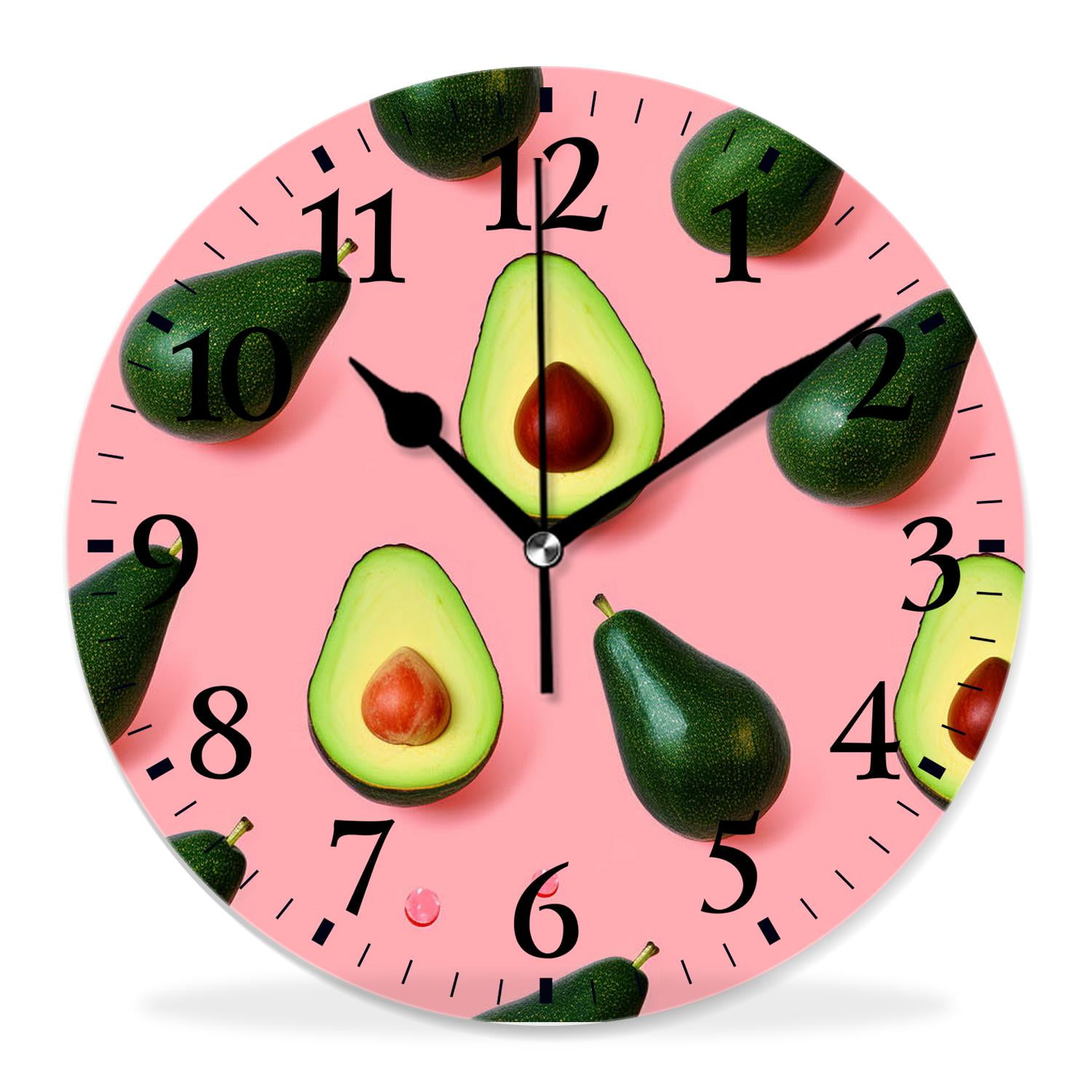 12 Inch Wall Clock Battery Operated Silent Clock Decorative for Office ...