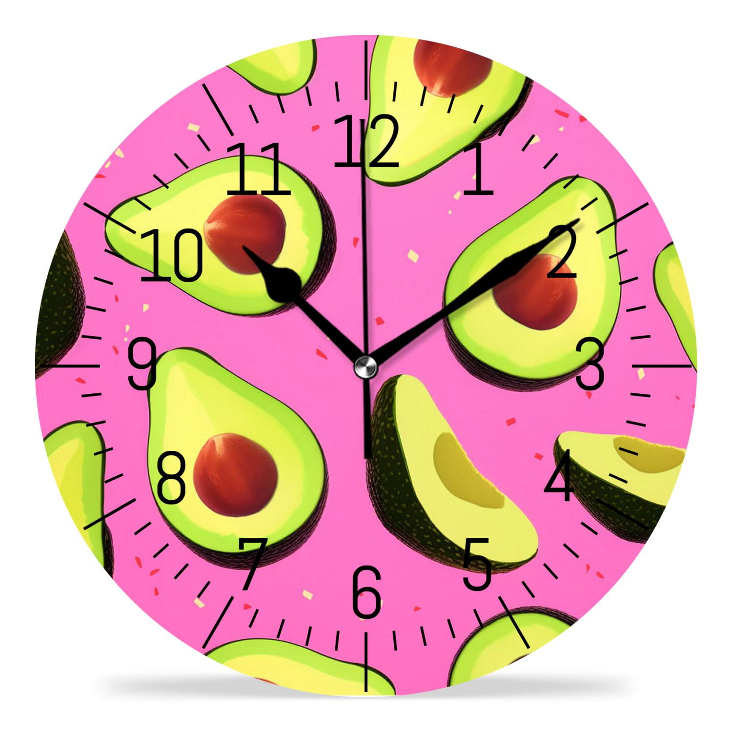 ATEDEANEI 12" Wall Clock Battery Operated Silent Non Ticking Healthy ...