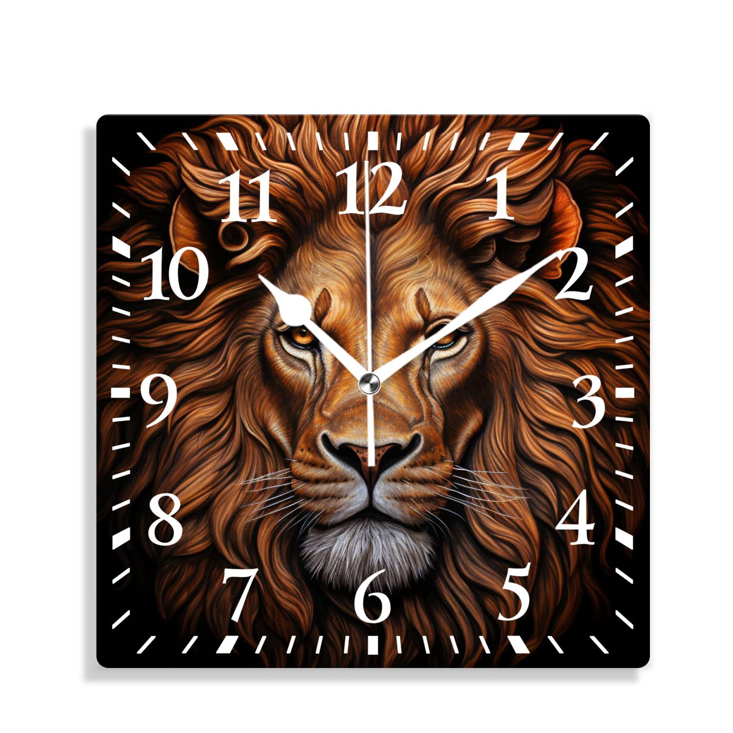 12 Inch Wall Clock Battery Operated Silent Clock Decorative for Office ...