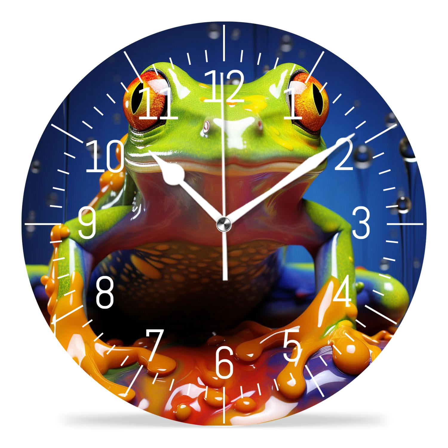 12 Inch Wall Clock Battery Operated Silent Clock Decorative for Office ...