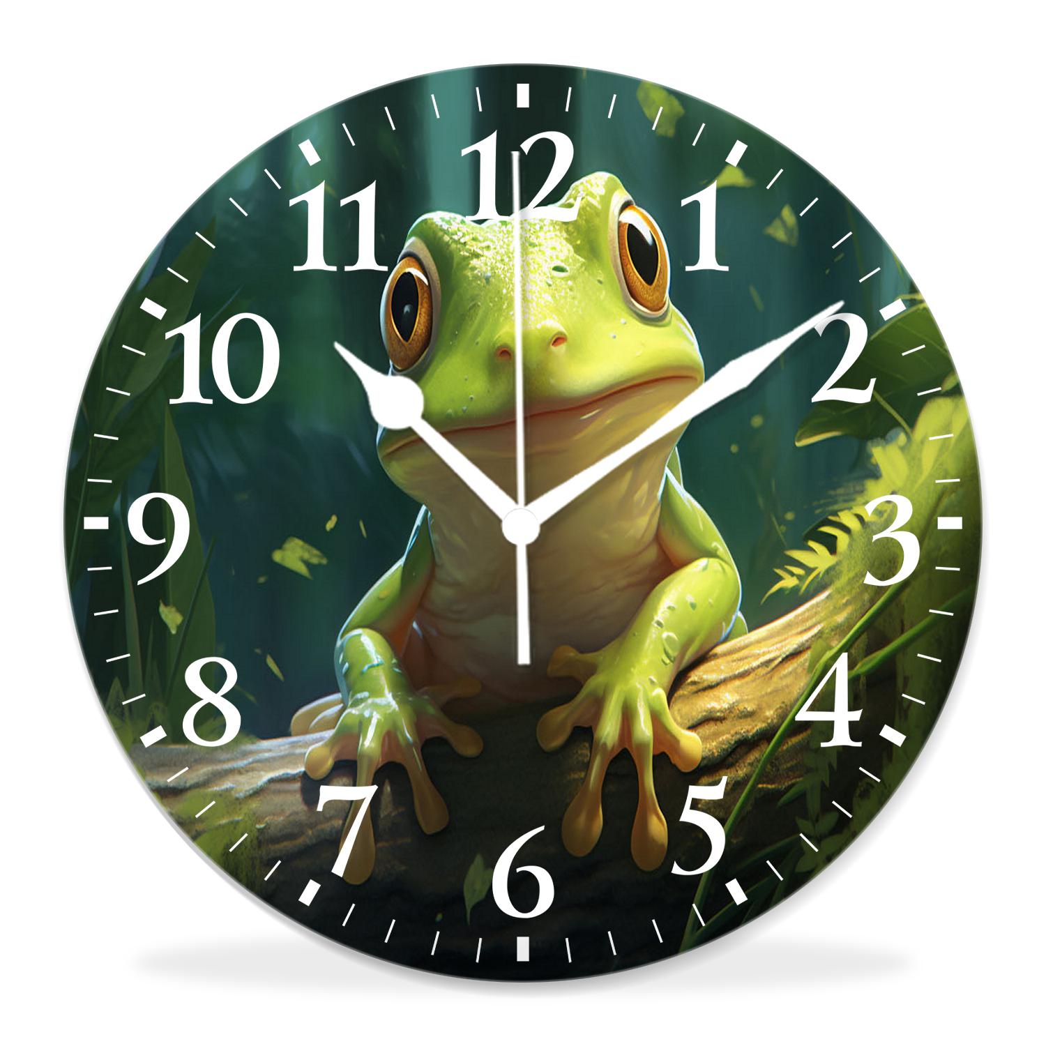 12 Inch Wall Clock Battery Operated Silent Clock Decorative for Office ...