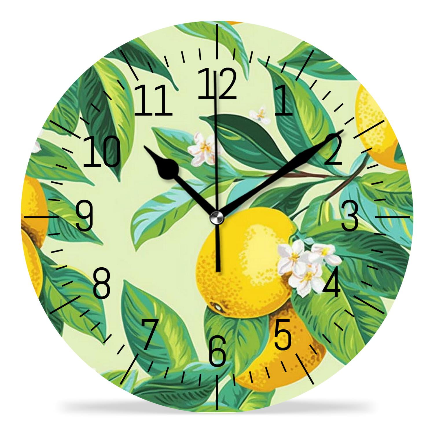 12 Inch Wall Clock Battery Operated Silent Clock Decorative for Office ...