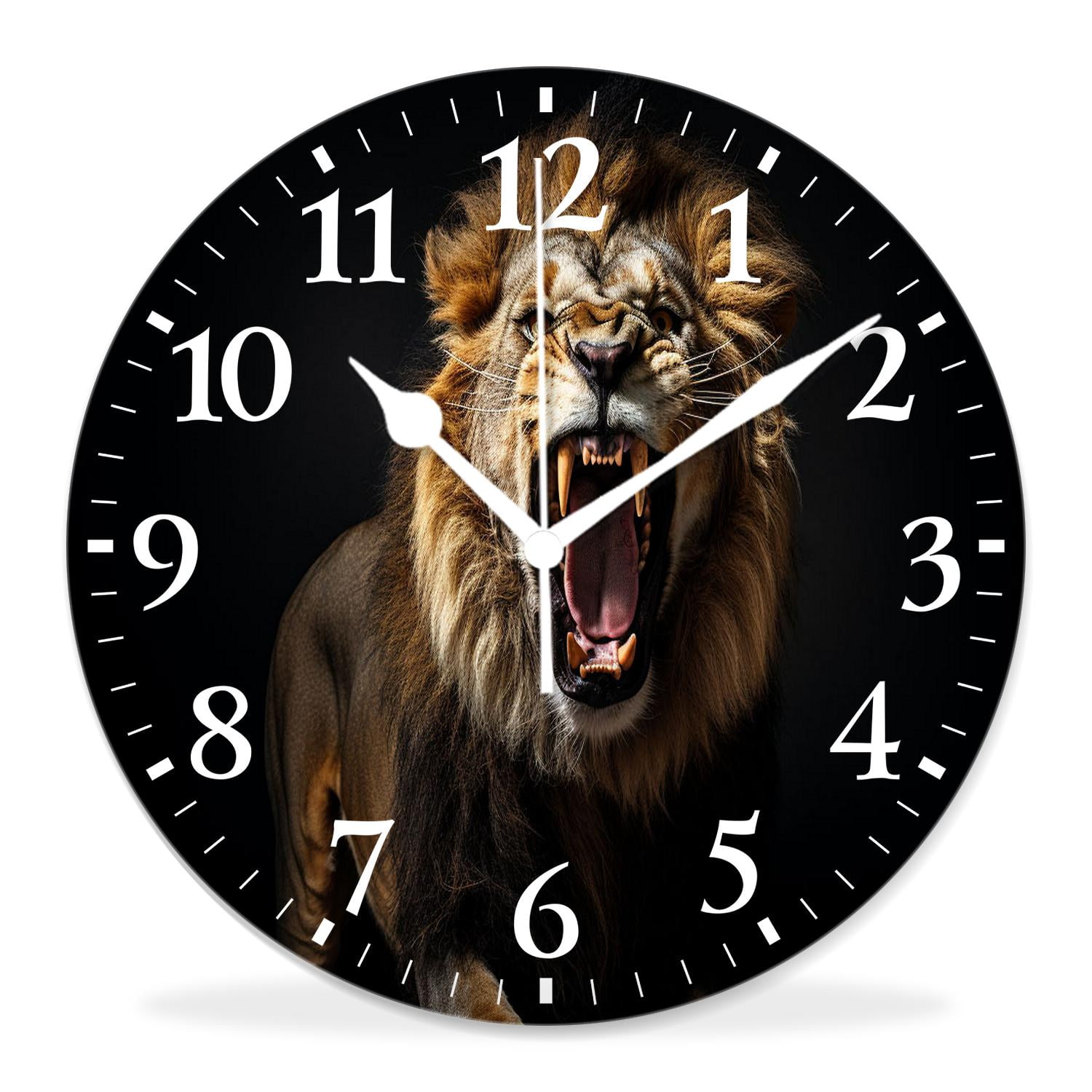 12 Inch Wall Clock Battery Operated Silent Clock Decorative for Office ...