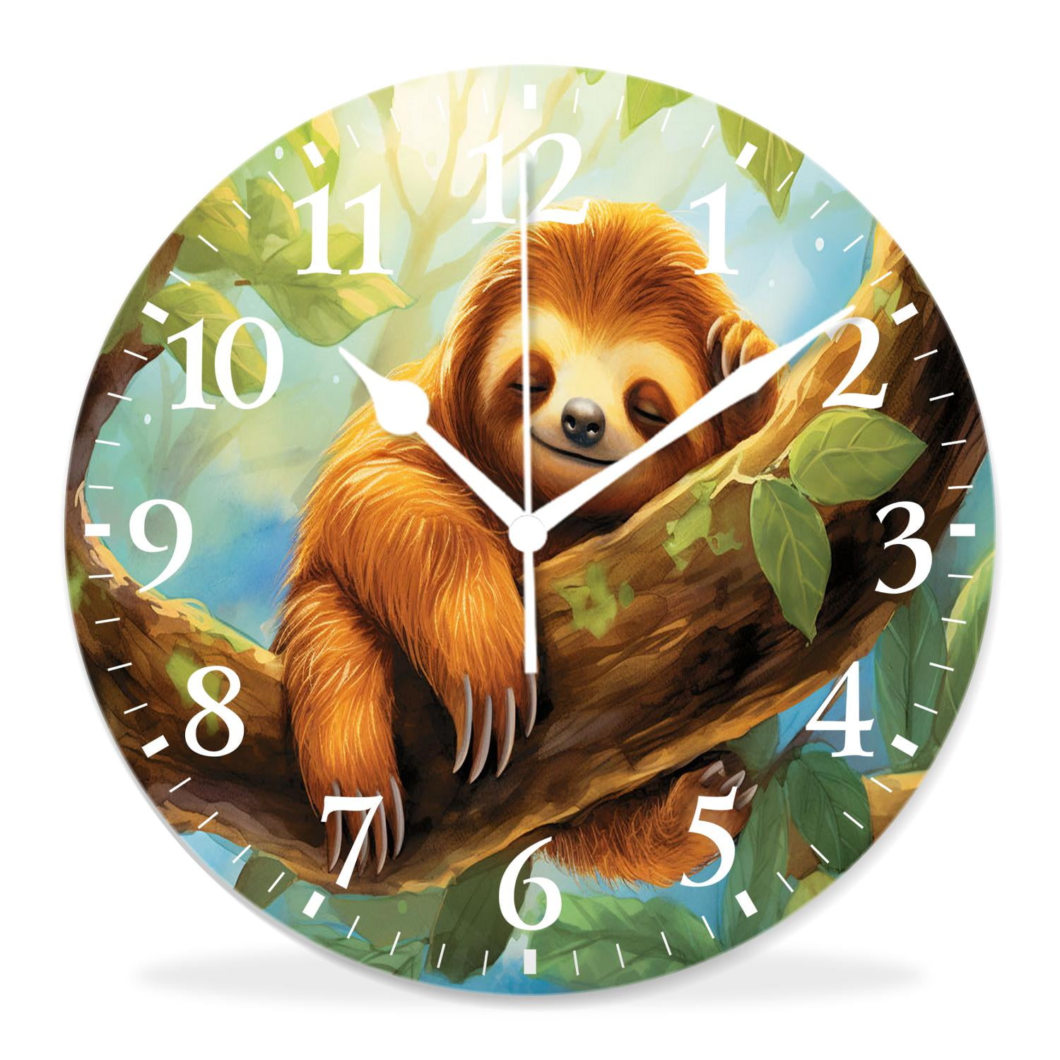 12 Inch Wall Clock Battery Operated Silent Clock Decorative for Office ...