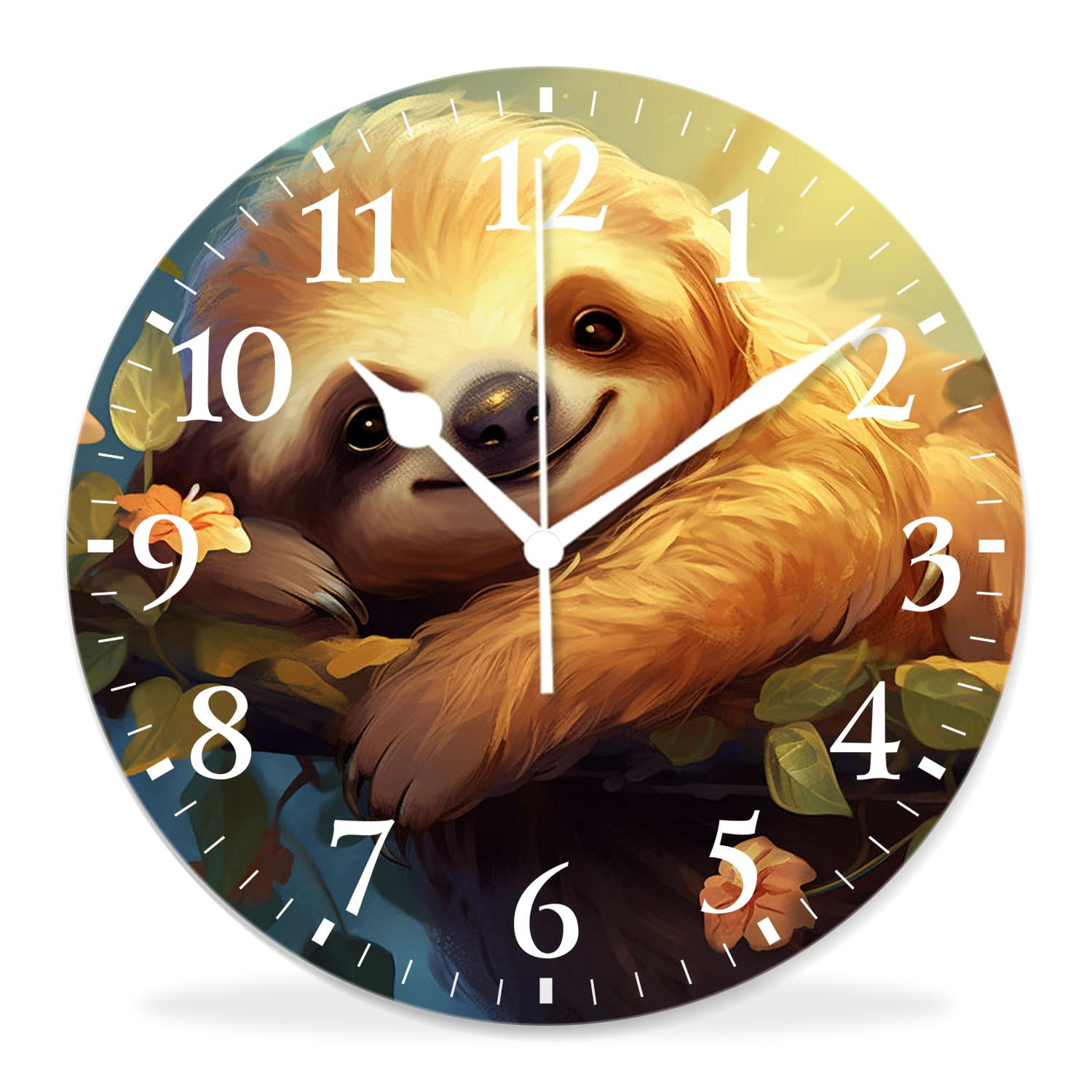 12 Inch Wall Clock Battery Operated Silent Clock Decorative for Office ...
