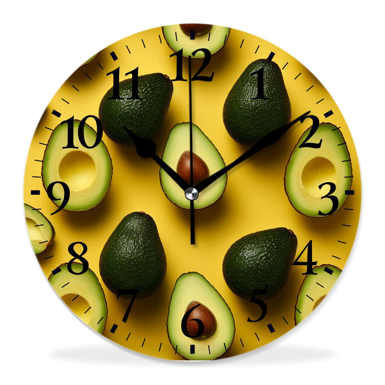 12 Inch Wall Clock Battery Operated Silent Clock Decorative for Office ...