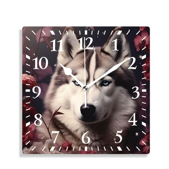 12 Inch Wall Clock Battery Operated Silent Clock Decorative for Office ...