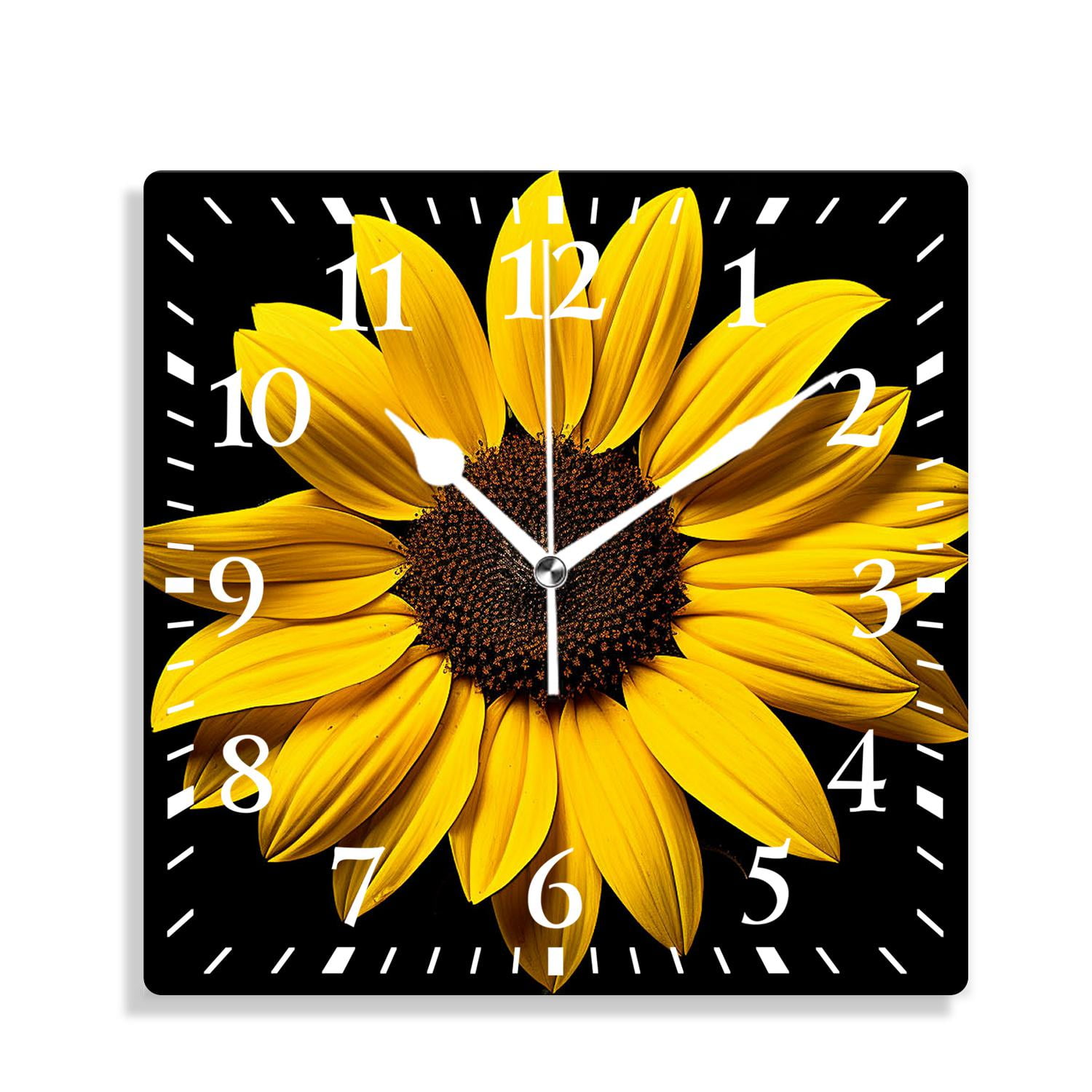 12 Inch Wall Clock Battery Operated Silent Clock Decorative for Office ...