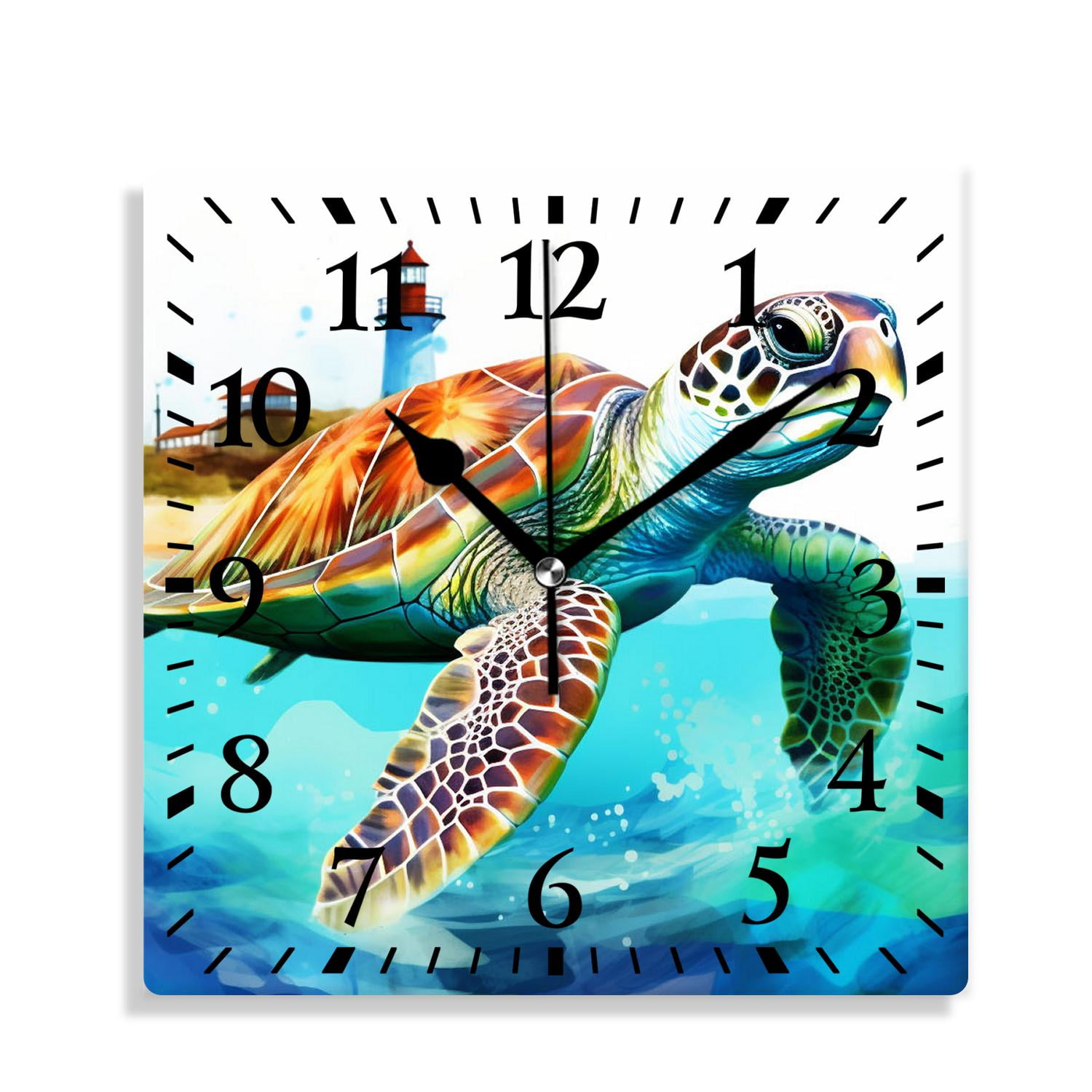 12 Inch Wall Clock Battery Operated Silent Clock Decorative for Office ...