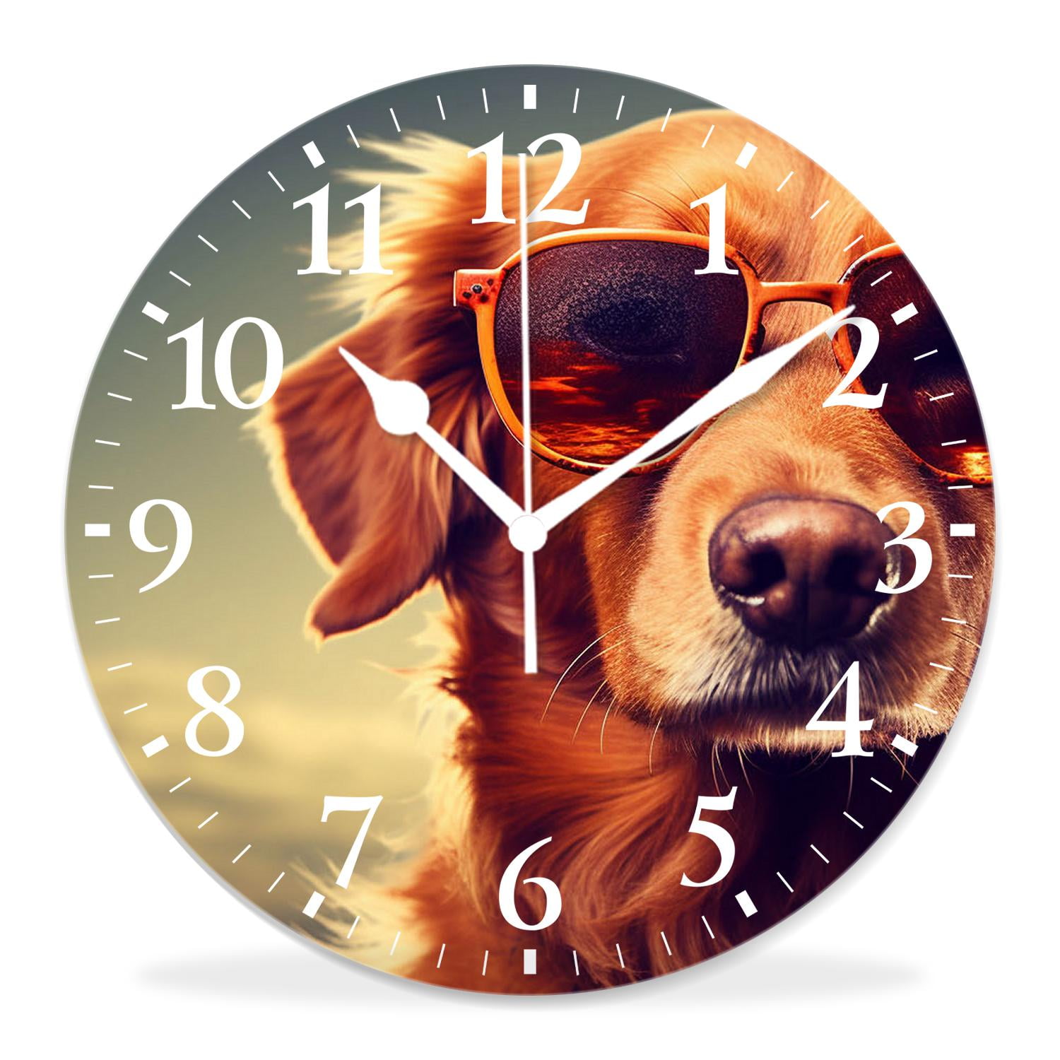 12 Inch Wall Clock Battery Operated Silent Clock Decorative for Office ...