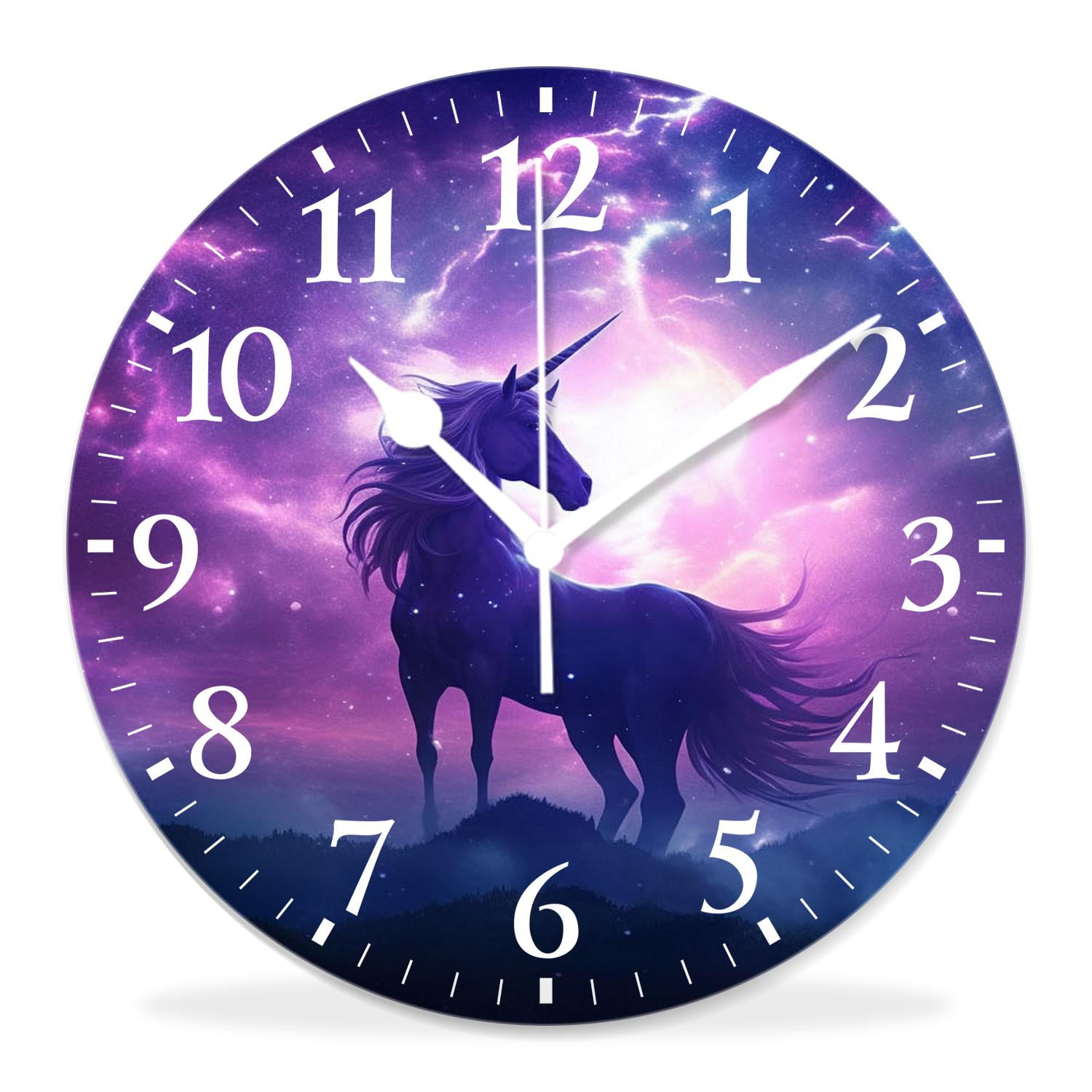 12 Inch Wall Clock Battery Operated Silent Clock Decorative for Office ...