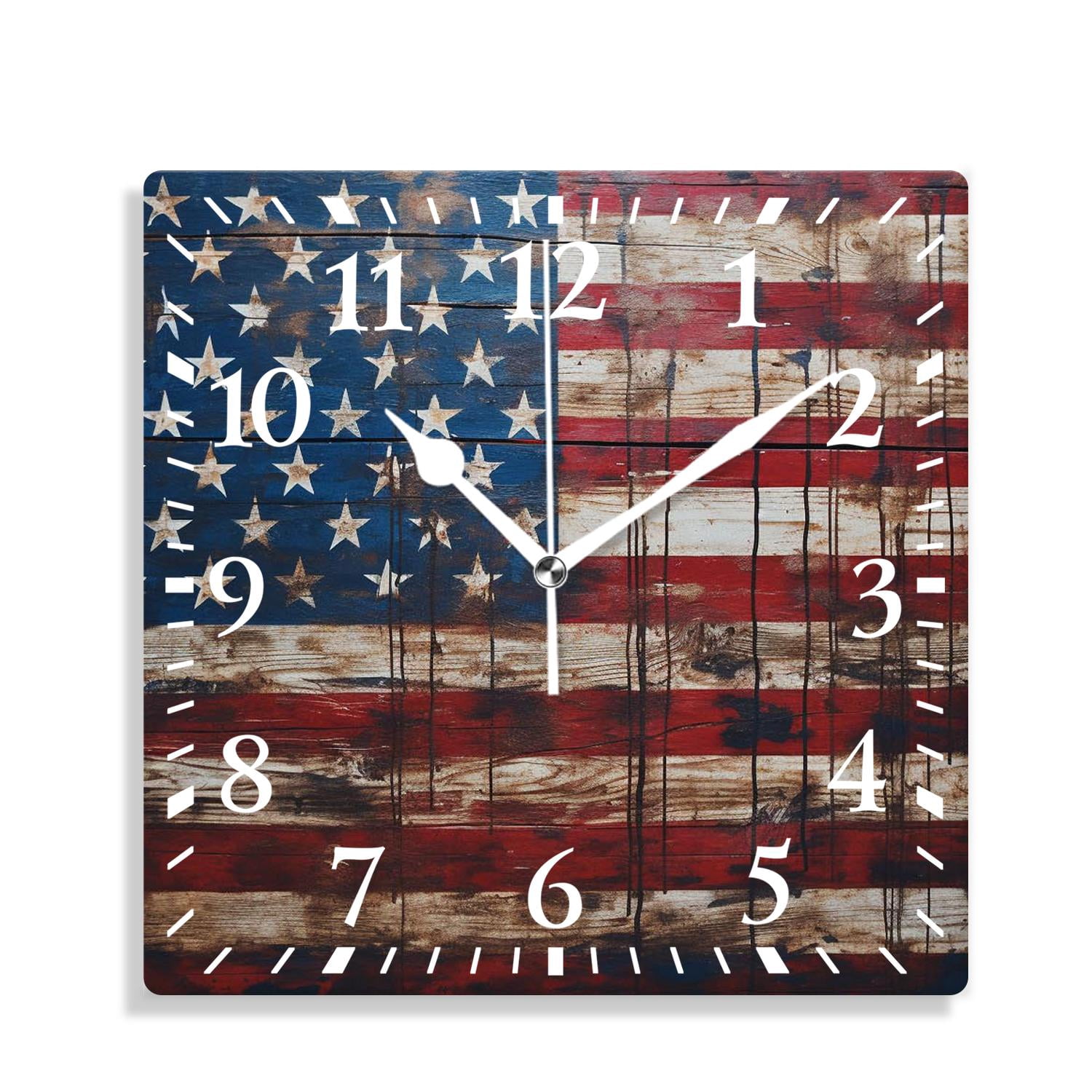 12 Inch Wall Clock Battery Operated Silent Clock Decorative for Office ...