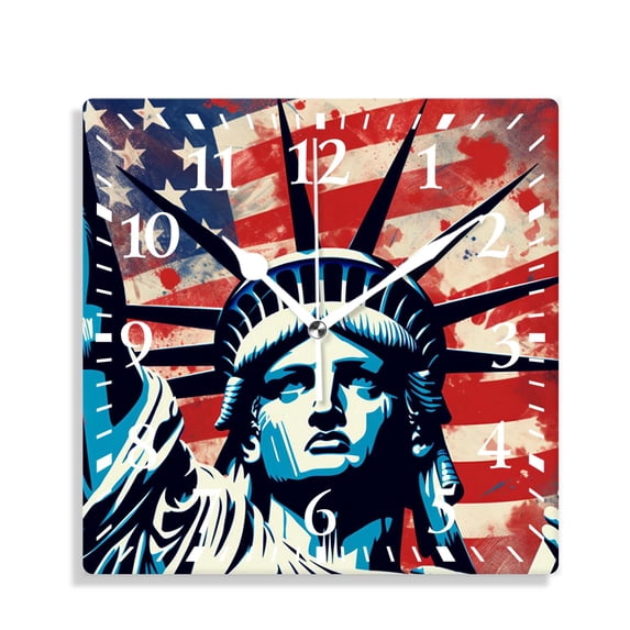 12 Inch Wall Clock Battery Operated Silent Clock Decorative for Office ...