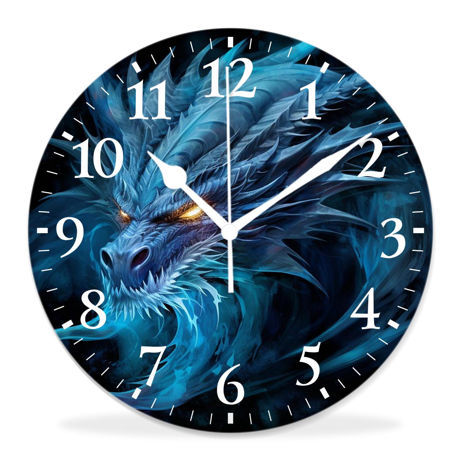 12 Inch Wall Clock Battery Operated Silent Clock Decorative for Office ...