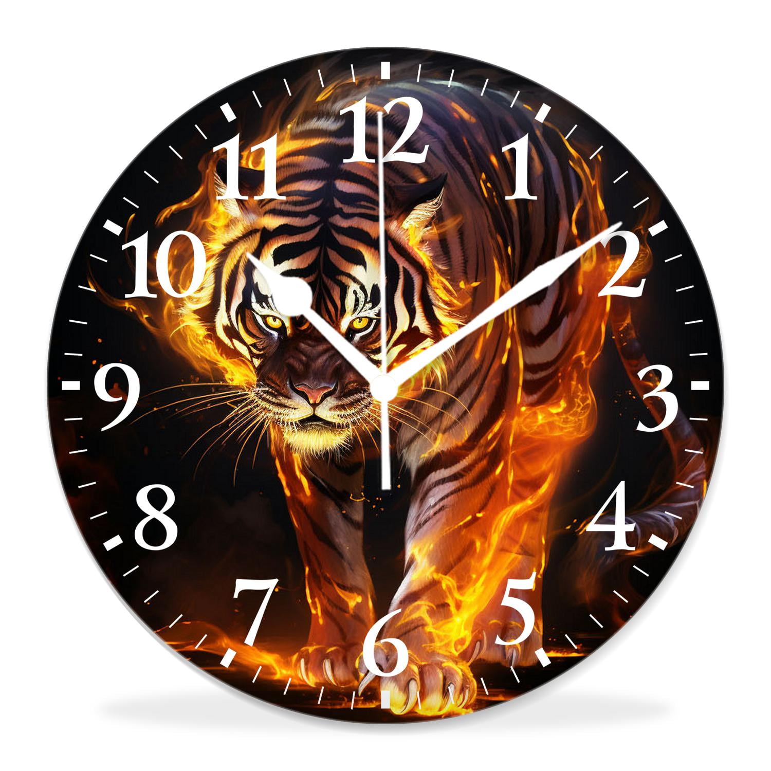 12 Inch Wall Clock Battery Operated Silent Clock Decorative for Office ...