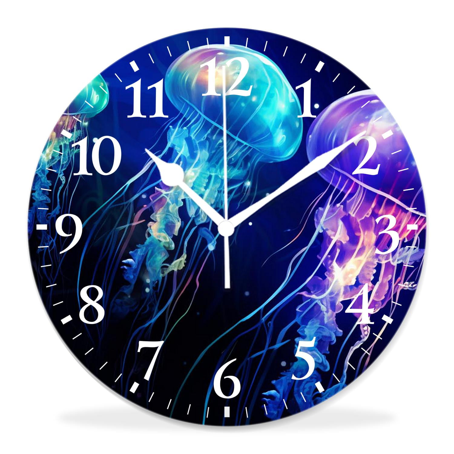 12 Inch Wall Clock Battery Operated Silent Clock Decorative for Office ...