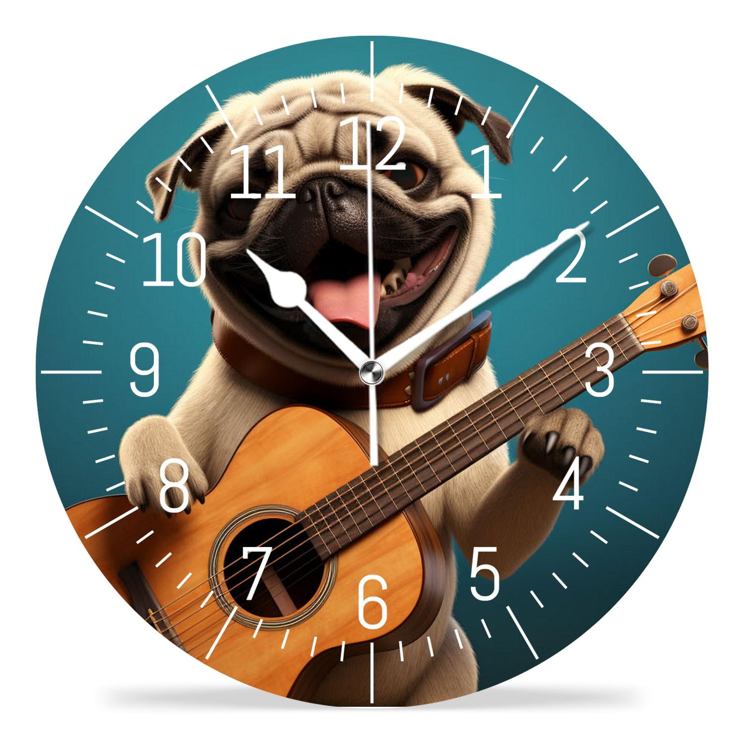 12 Inch Wall Clock Battery Operated Silent Clock Decorative for Office ...