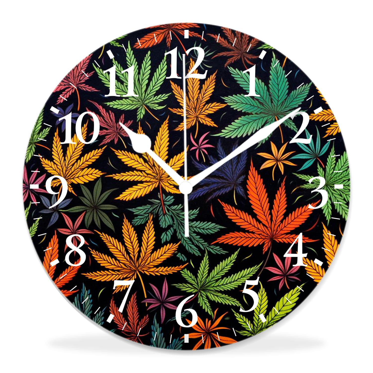 12 Inch Wall Clock Battery Operated Silent Clock Decorative for Office ...