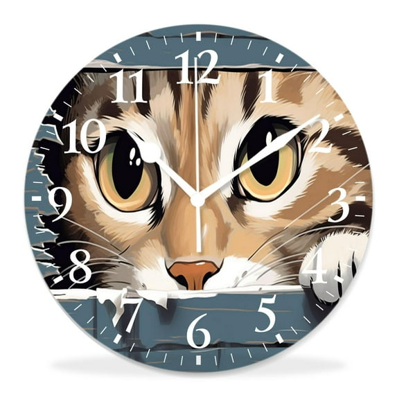 12 Inch Wall Clock Battery Operated Silent Clock Decorative for Office ...