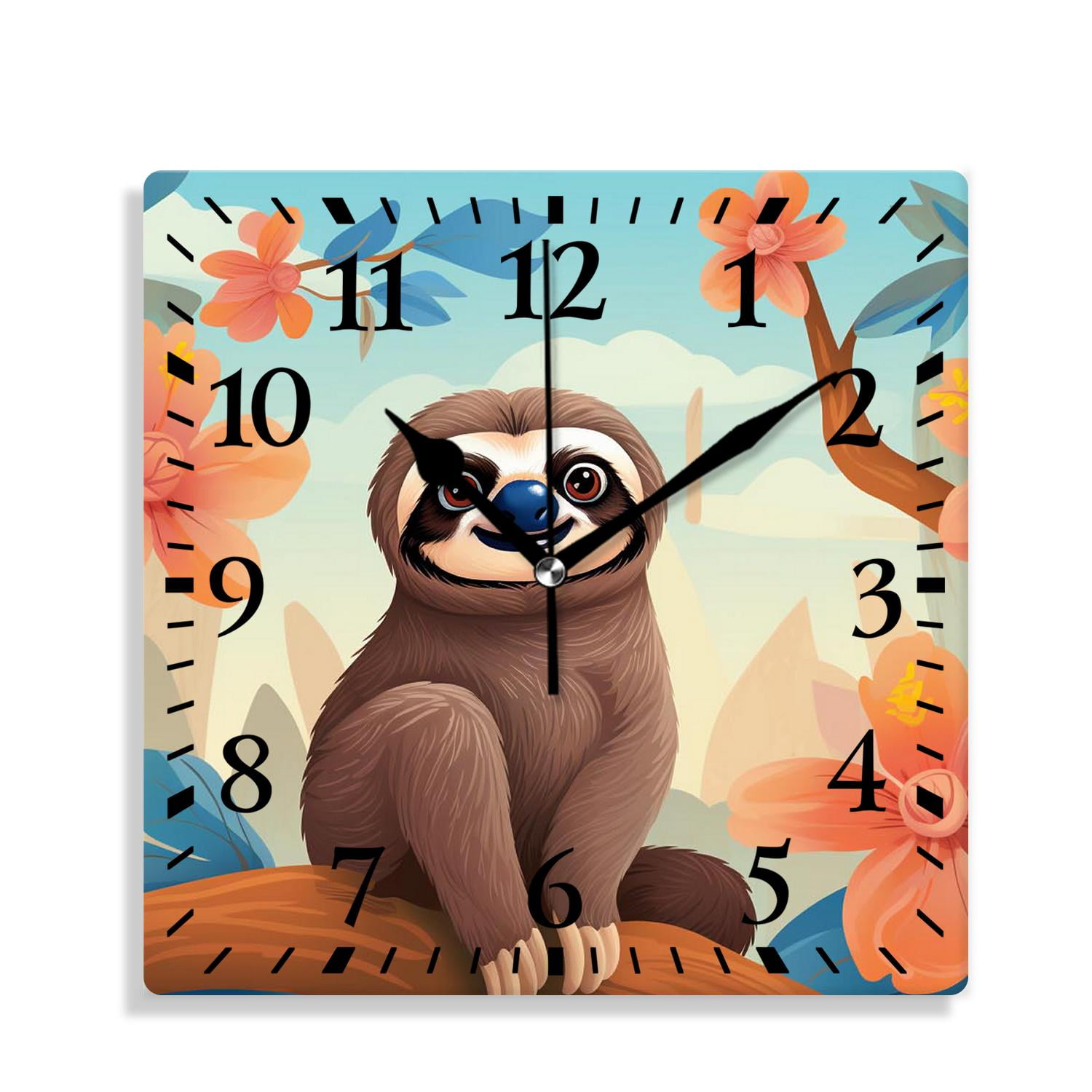 12 Inch Wall Clock Battery Operated Silent Clock Decorative for Office ...