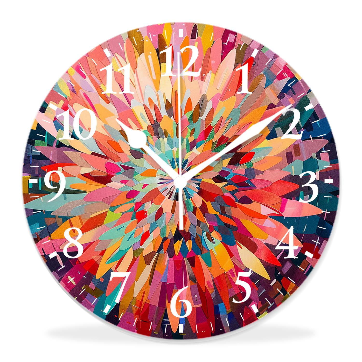 12 Inch Wall Clock Battery Operated Silent Clock Decorative for Office ...