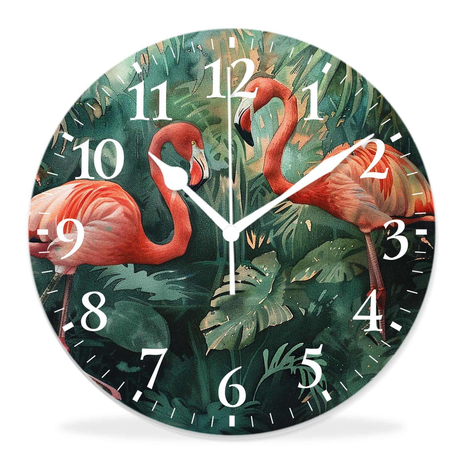 12 Inch Wall Clock Battery Operated Silent Clock Decorative for Office ...