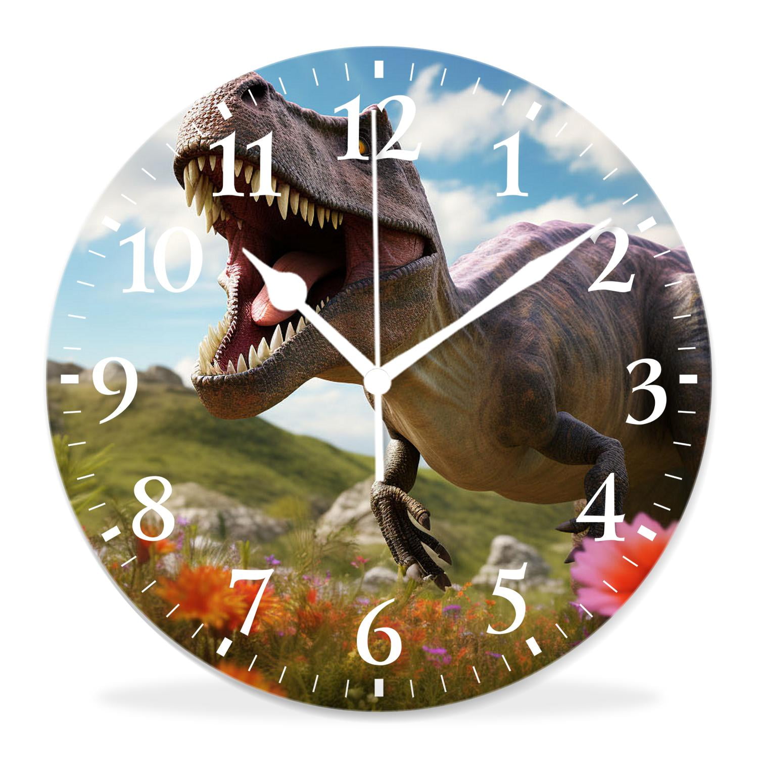 12 Inch Wall Clock Battery Operated Silent Clock Decorative for Office ...