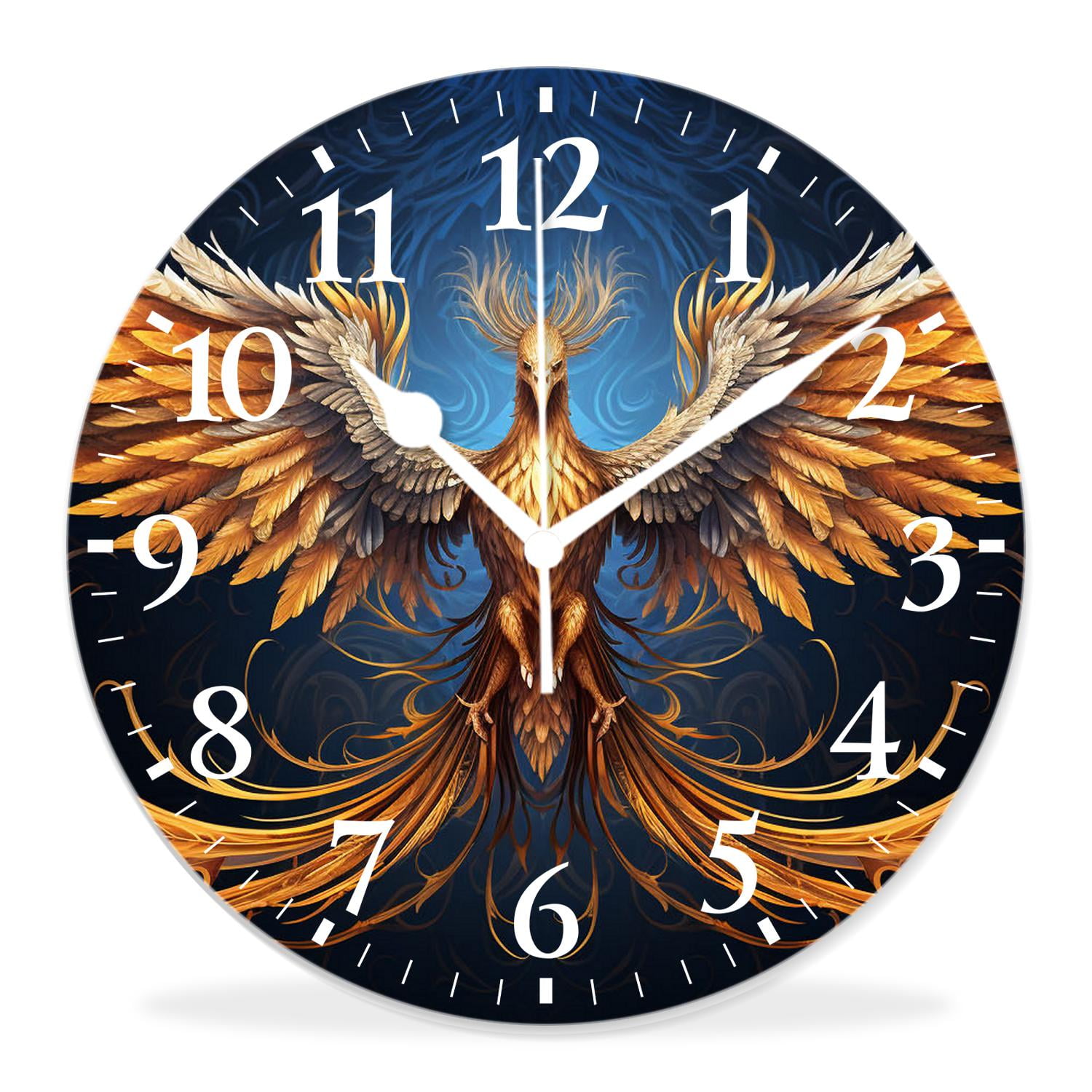 12 Inch Wall Clock Battery Operated Silent Clock Decorative for Office ...