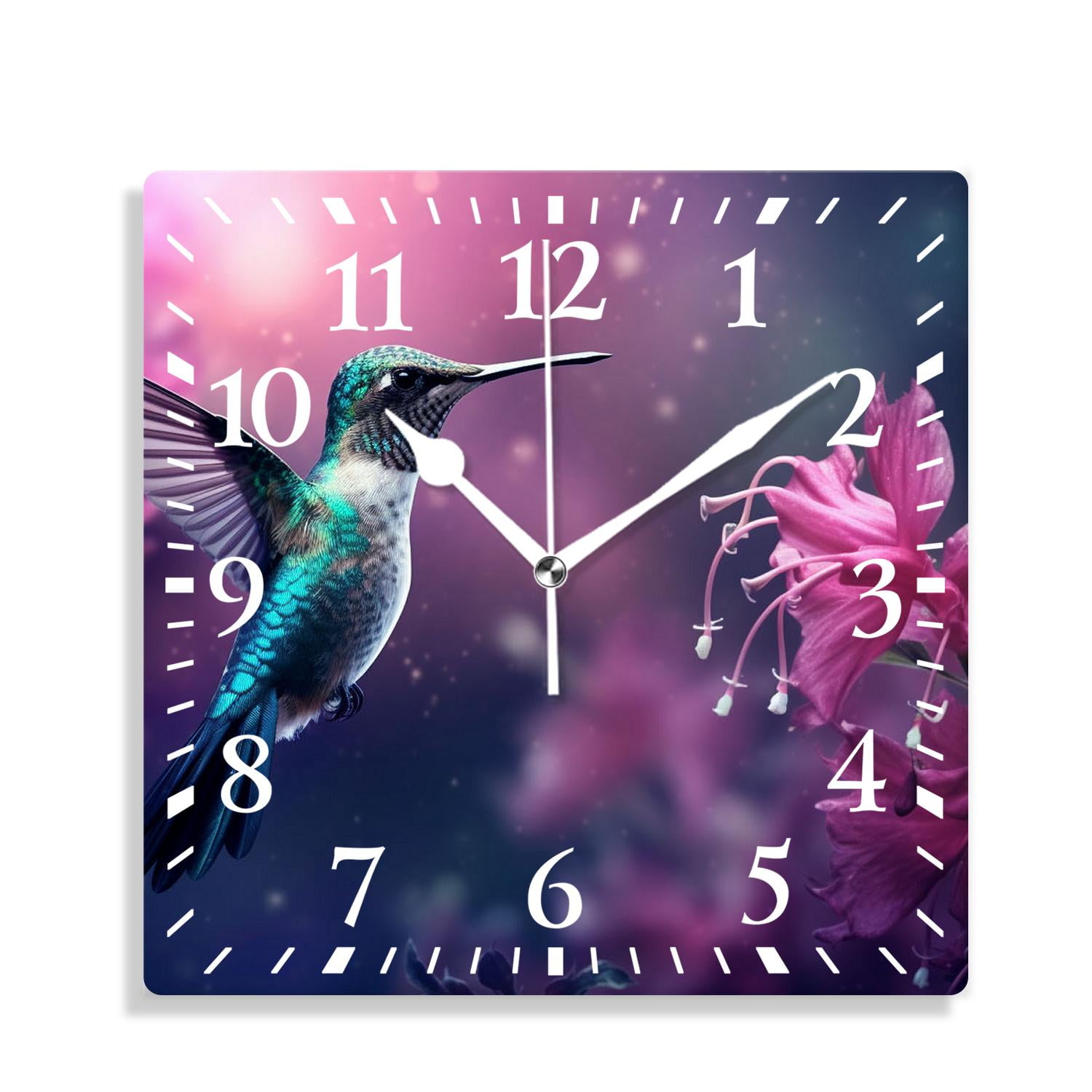 12 Inch Wall Clock Battery Operated Silent Clock Decorative for Office ...