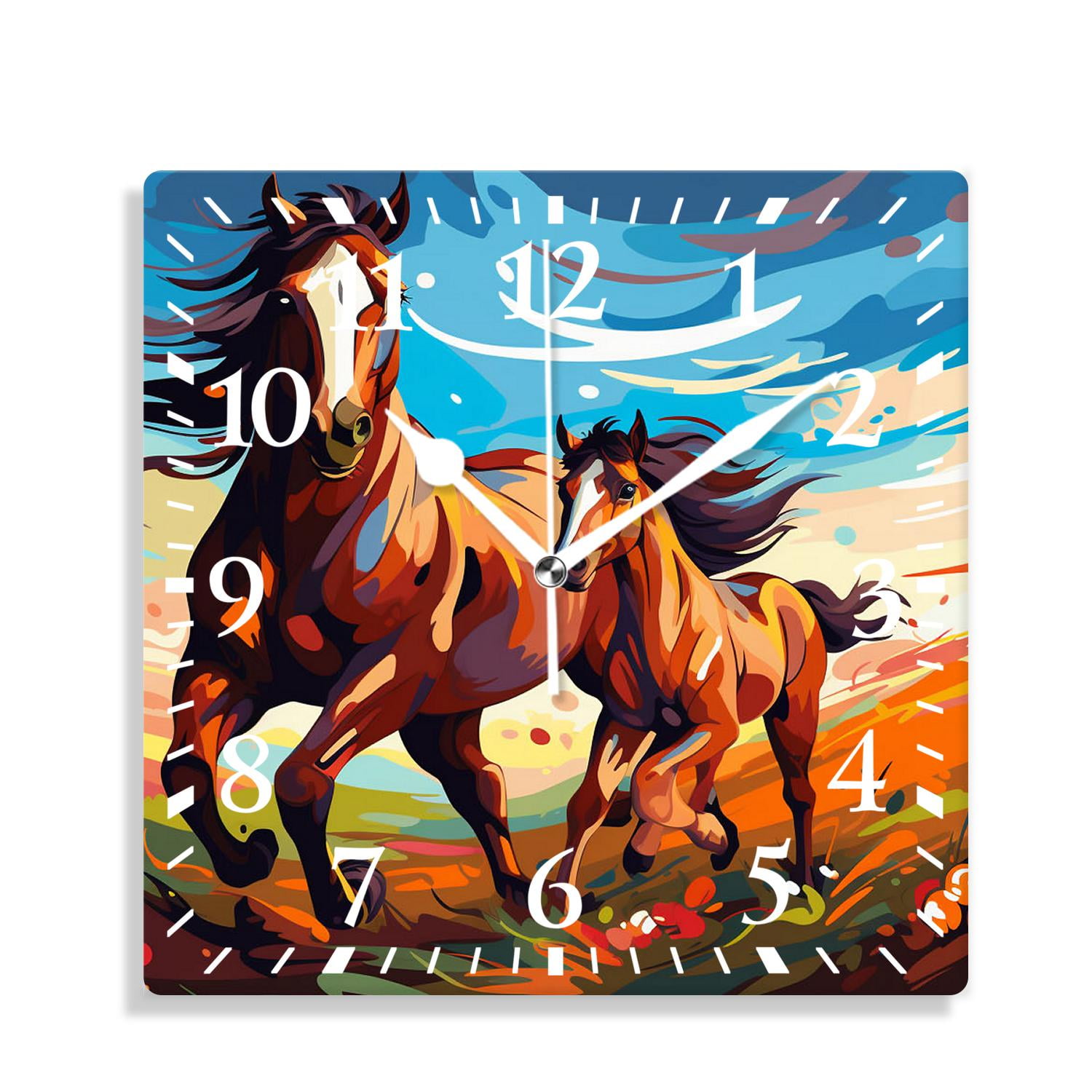 12 Inch Wall Clock Battery Operated Silent Clock Decorative for Office ...