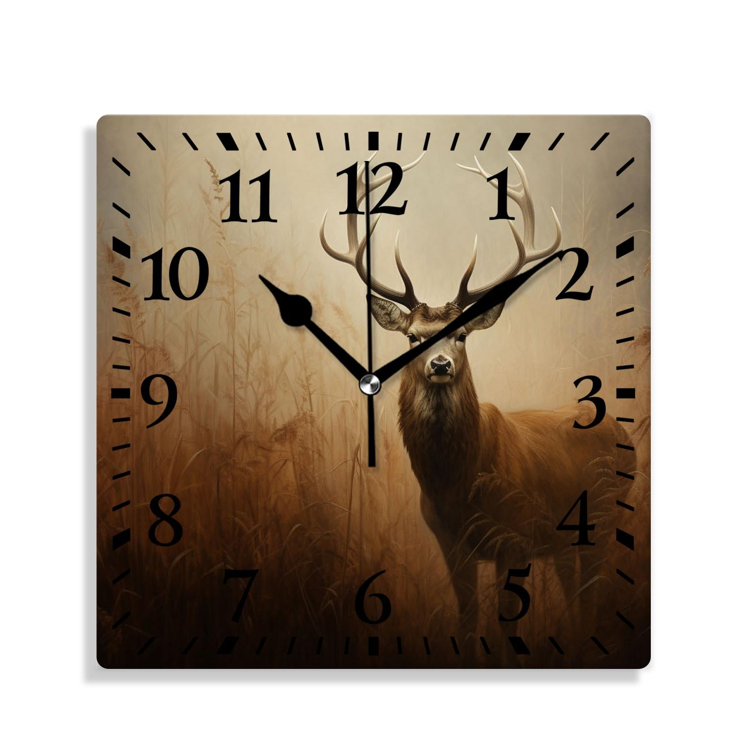 12 Inch Wall Clock Battery Operated Silent Clock Decorative for Office ...
