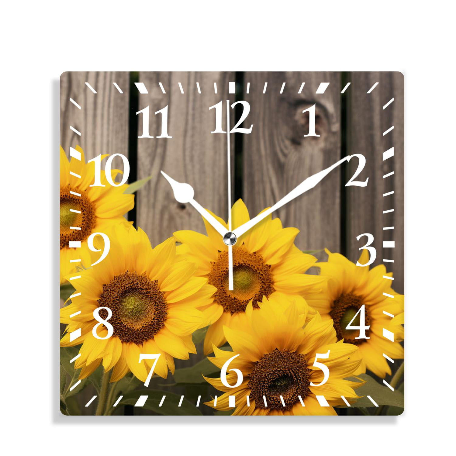 12 Inch Wall Clock Battery Operated Silent Clock Decorative for Office ...